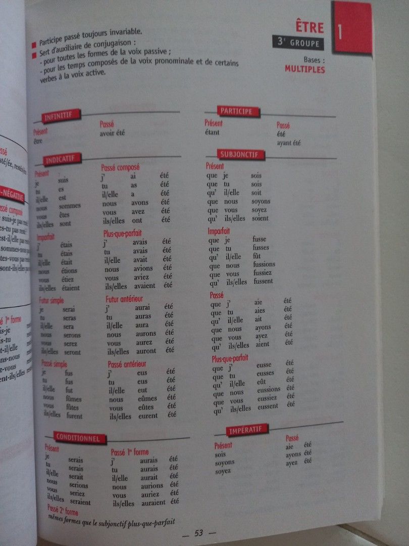 French conjugation textbook, Hobbies & Toys, Books & Magazines ...