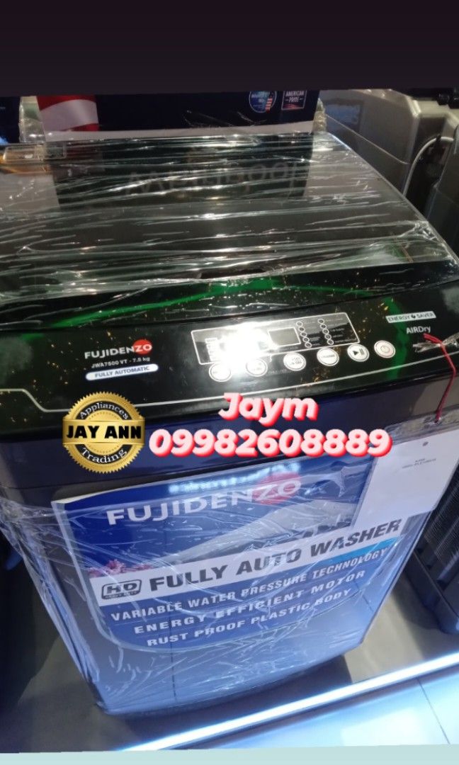 FUJIDENZO TOPLOAD WASHING MACHINE HD FULLY AUTO WASHER, TV & Home ...