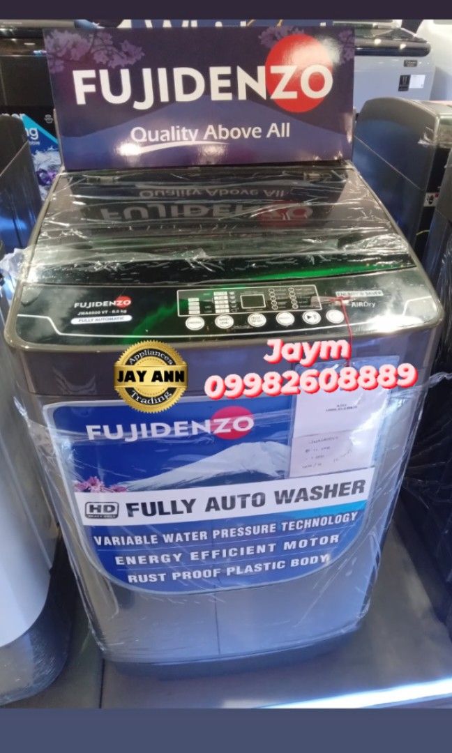 FUJIDENZO TOPLOAD WASHING MACHINE HD FULLY AUTO WASHER, TV & Home ...