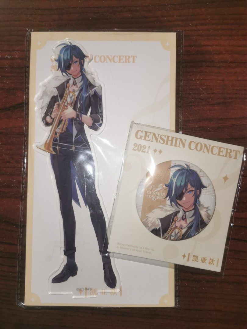 Genshin Impact Kaeya Concert Standee and Badge Merch, Hobbies & Toys ...