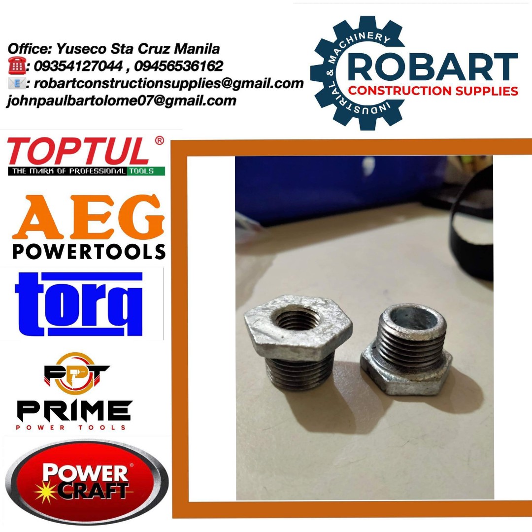 Gi bushing reducer, Commercial & Industrial, Construction Tools ...