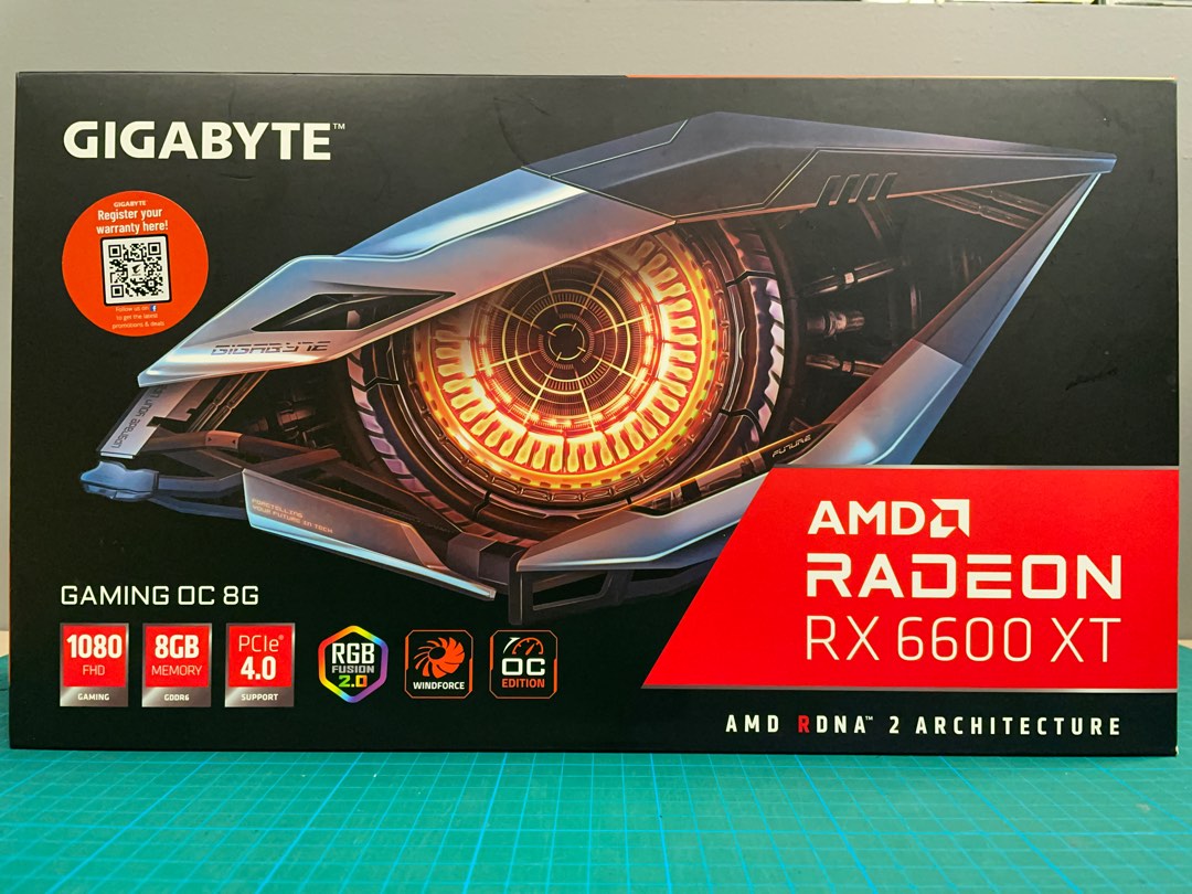 GIGABYTE AMD RADEON RX 6600 XT (BOX ONLY), Computers & Tech, Parts ...