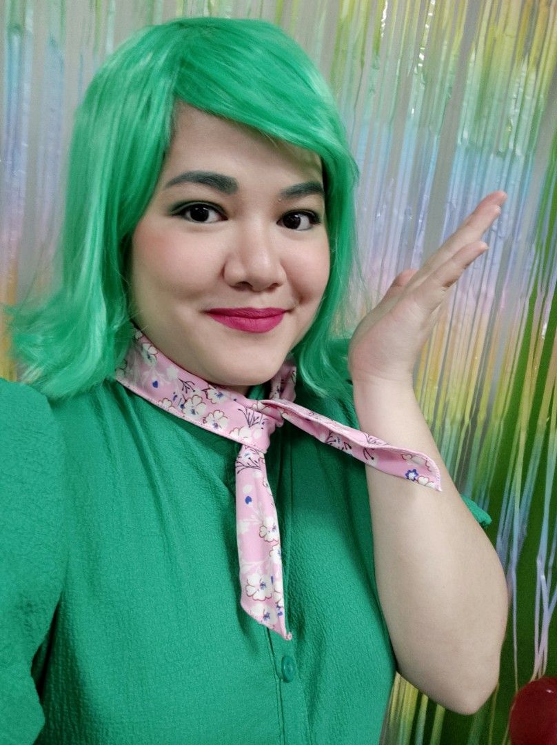 Green Wig for Disgust of Inside out film, Beauty & Personal Care, Hair ...