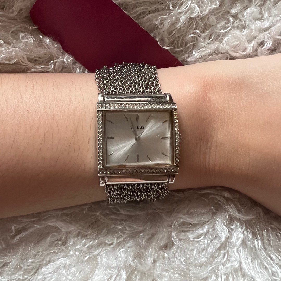 Guess silver watch, Women's Fashion, Watches & Accessories, Watches on ...