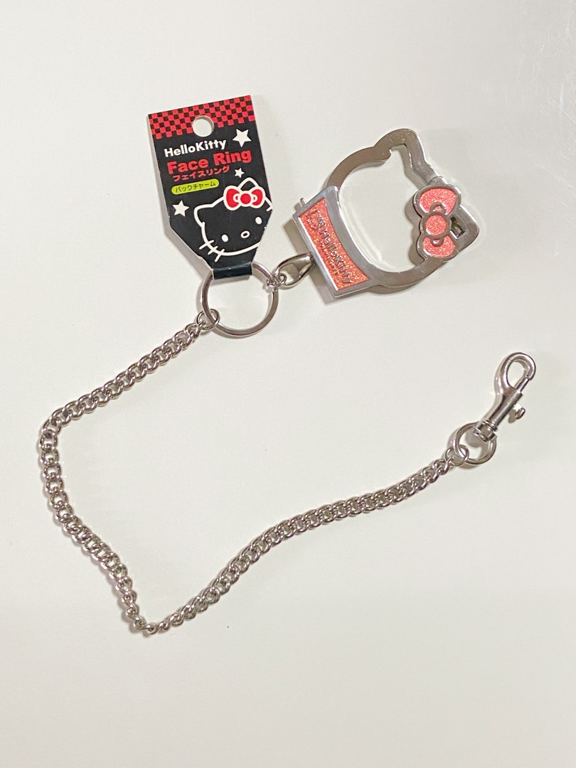 Hello Kitty Face Ring Chain, Women's Fashion, Watches & Accessories ...