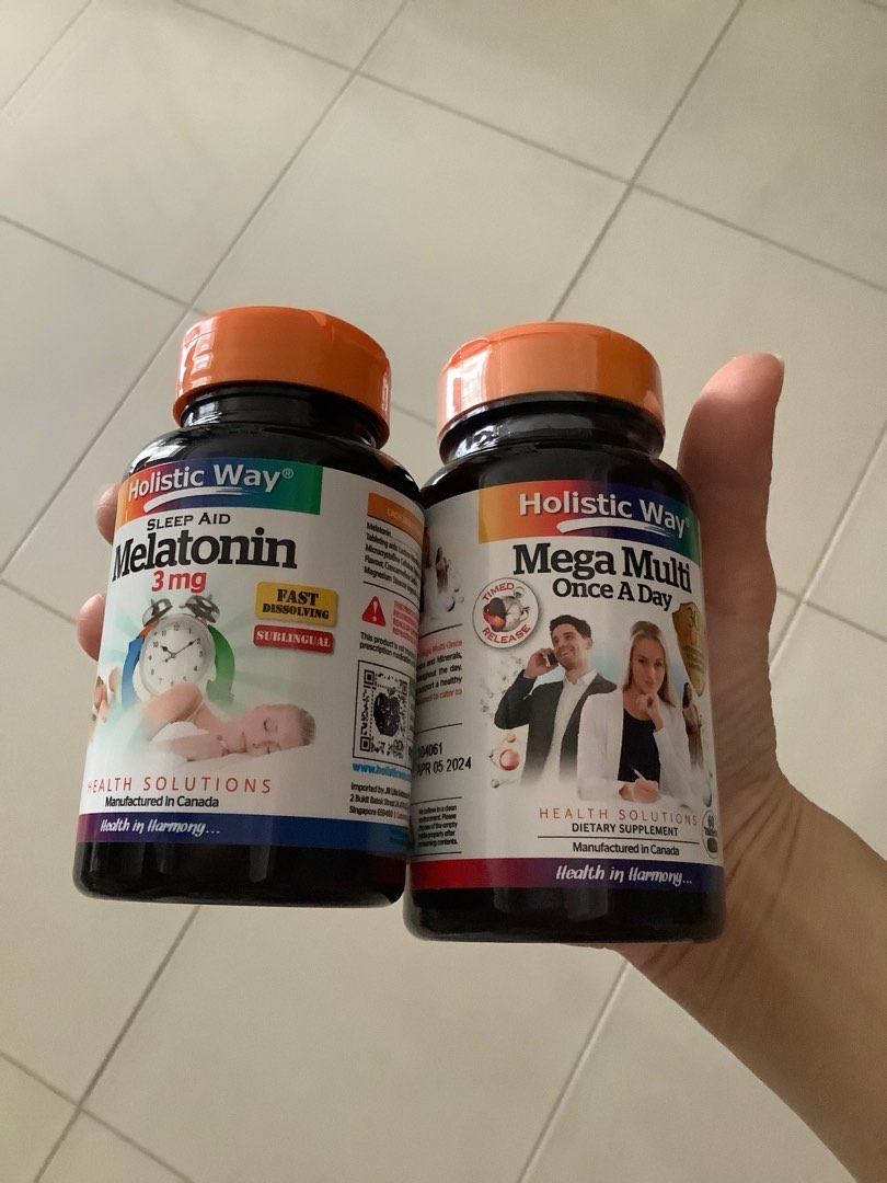 Holistic Way Melatonin 3mg 90 tablets / Holistic Way Mega Multi Once A ...
