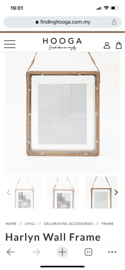 Hooga wall frame, Furniture & Home Living, Home Decor, Wall Decor on ...