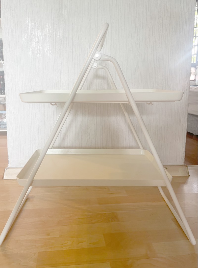 IKEA foldable double layer rack, Furniture & Home Living, Furniture ...