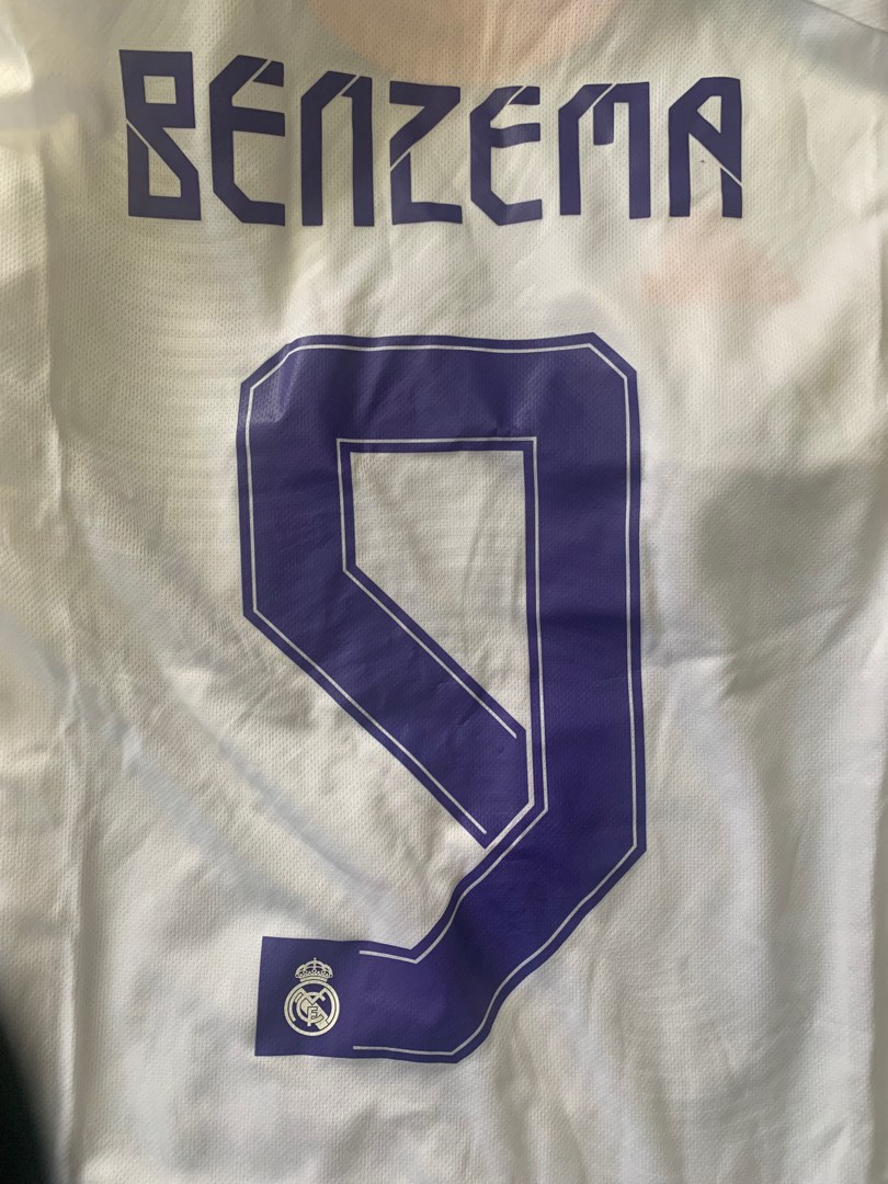 Karim Benzema Jersey - Real Madrid, Men's Fashion, Activewear on Carousell
