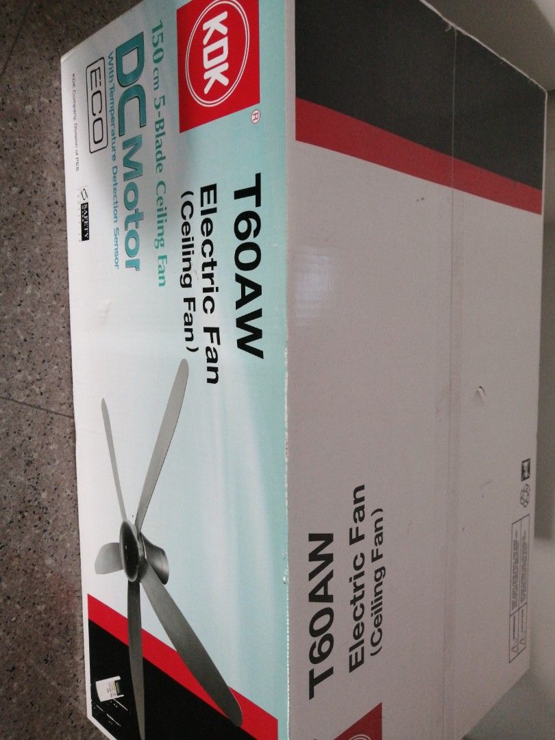 KDK T60AW ceiling fan, Furniture & Home Living, Lighting & Fans, Fans ...