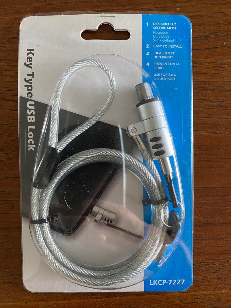 Key Type USB lock, Computers & Tech, Parts & Accessories, Cables ...
