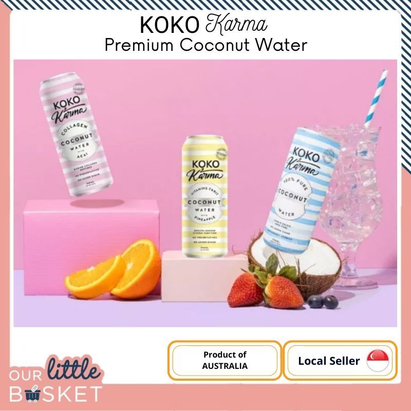KOKO Karma Premium Coconut Water (12 cans/Carton Bundle), Food & Drinks ...