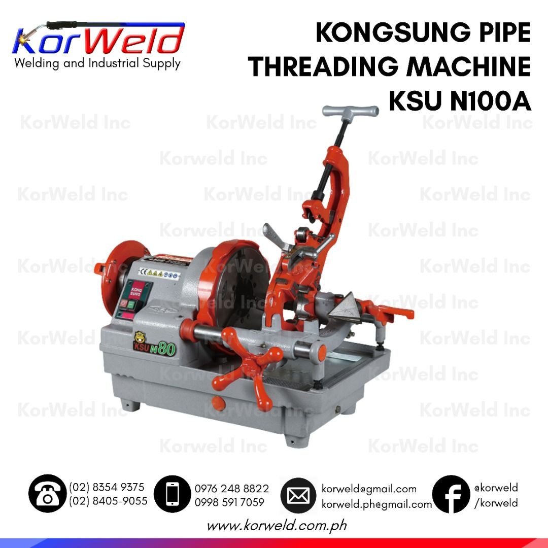KONGSUNG Pipe Threading Machine KSU N100A, Commercial & Industrial, Construction Tools ...