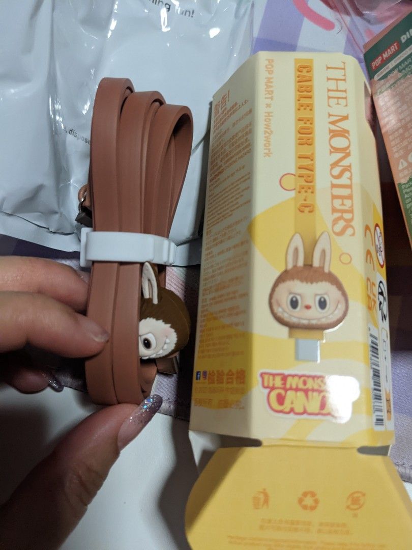 LABUBU THE MONSTER CANDY CABLE FOR C-TYPE POPMART, Hobbies & Toys, Toys ...