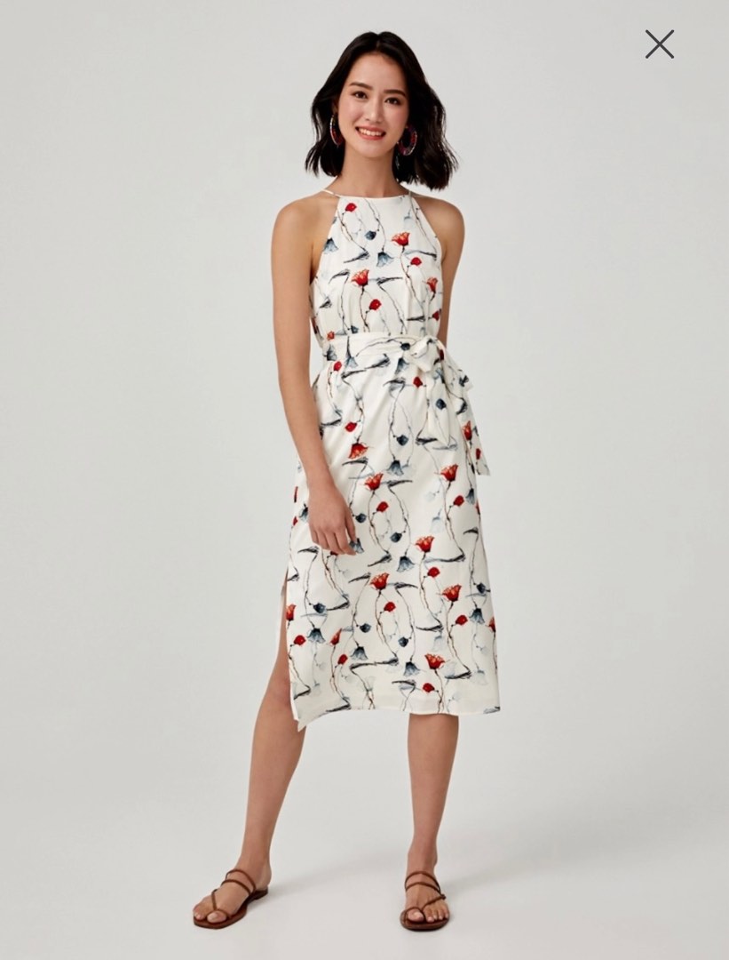 LB Valkyrie Satin Midi Dress, Women's Fashion, Dresses & Sets, Dresses ...