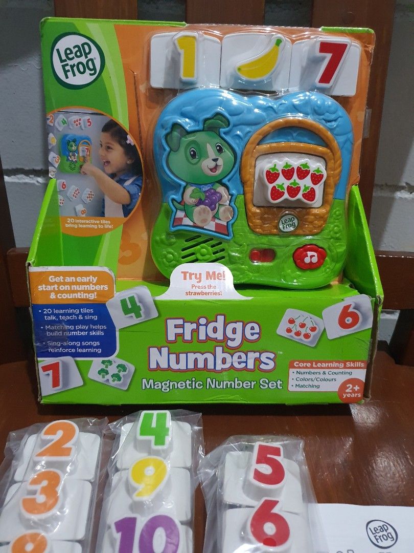 Leap Frog Fridge Numbers Magnetic Number set, Babies & Kids, Infant ...