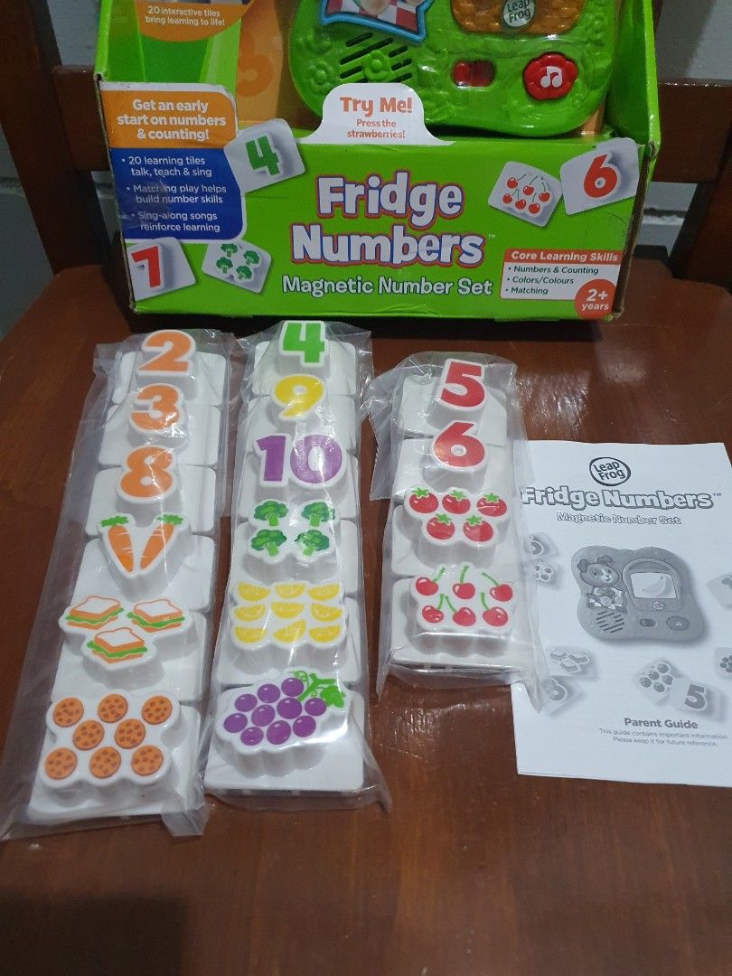 Leap Frog Fridge Numbers Magnetic Number set, Babies & Kids, Infant ...