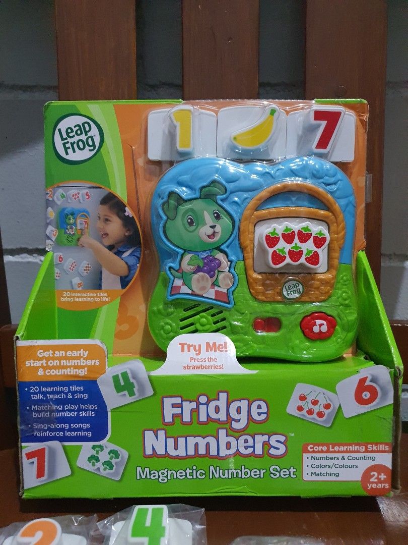 Leap Frog Fridge Numbers Magnetic Number set, Babies & Kids, Infant ...