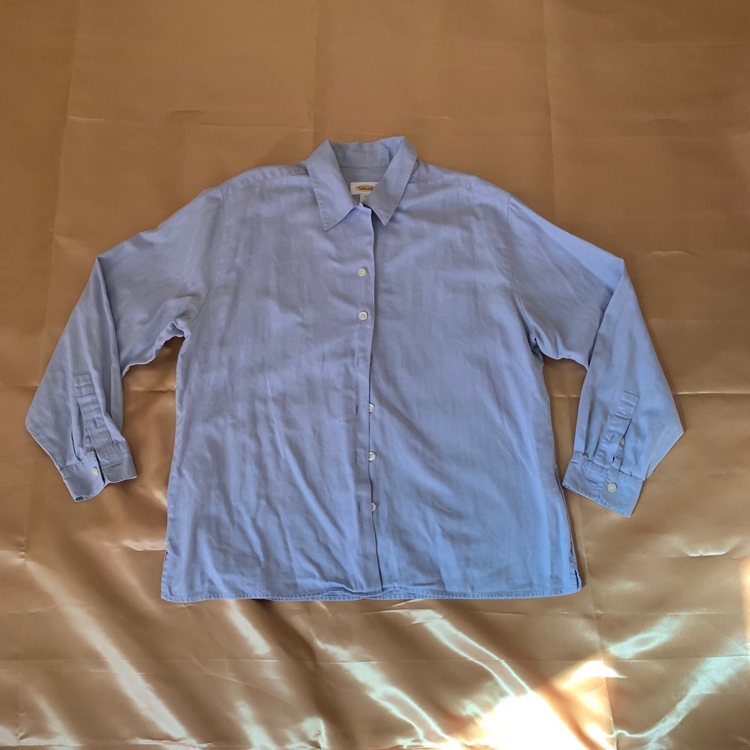 Light Blue Long Sleeves, Women's Fashion, Tops, Longsleeves on Carousell