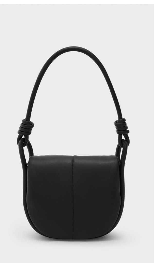 Luna Knotted Handle Shoulder Bag/crossbody- Black, Women's Fashion ...