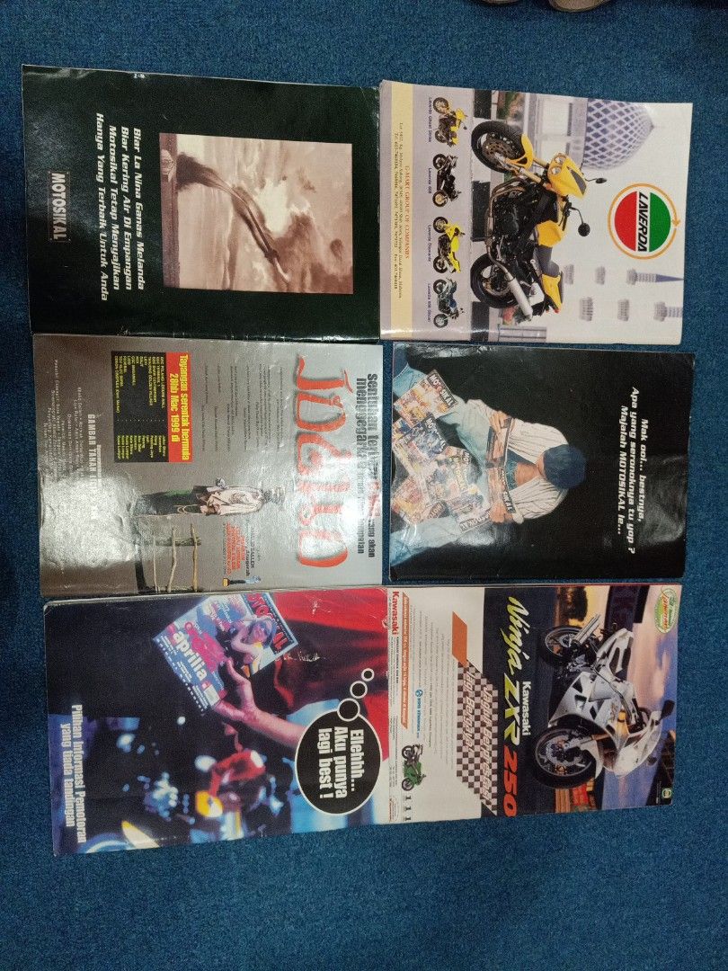 majalah motosikal lama -selebriti permotoran, Hobbies & Toys, Books ...