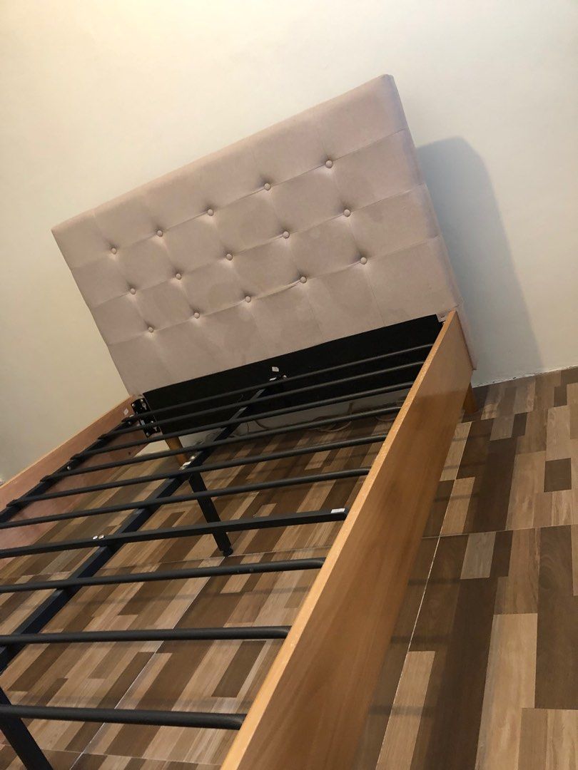 Mandaue Foam Semi Double Bed - Bed frame with headboard, Furniture ...