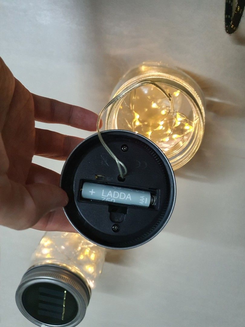 Mason jar fairy light, Furniture & Home Living, Home Decor, Other Home ...