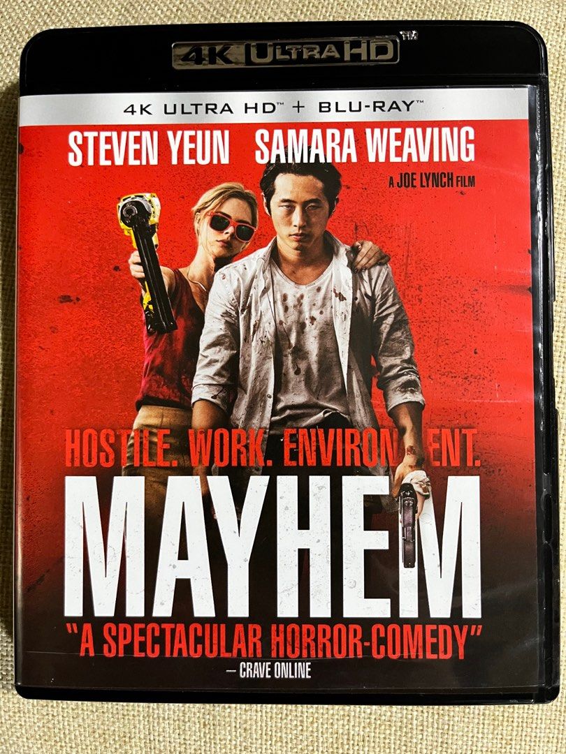 Mayhem 4k / blu ray, Hobbies & Toys, Music & Media, CDs & DVDs on Carousell