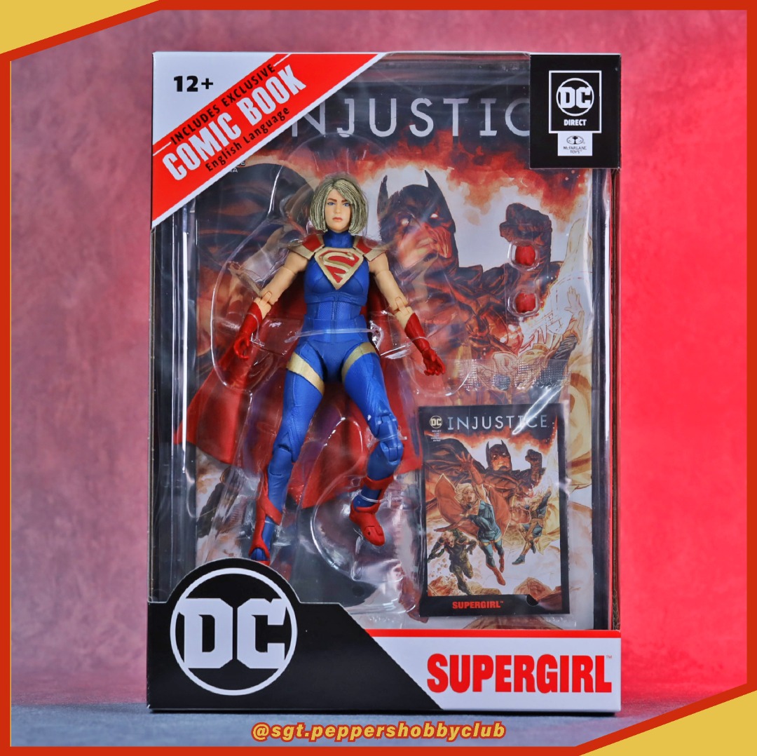 Mcfarlane Toys DC Direct Injustice 2 Supergirl with comic (DC Page Punchers) 7 inch Figure, 興趣及 ...