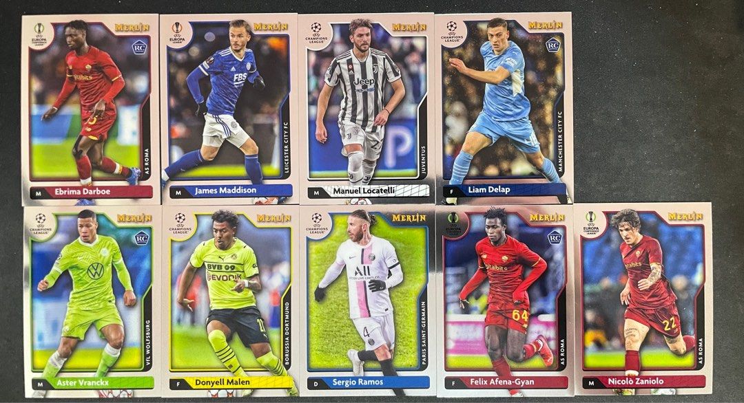 Merlin UCL Base Cards, Hobbies & Toys, Toys & Games on Carousell