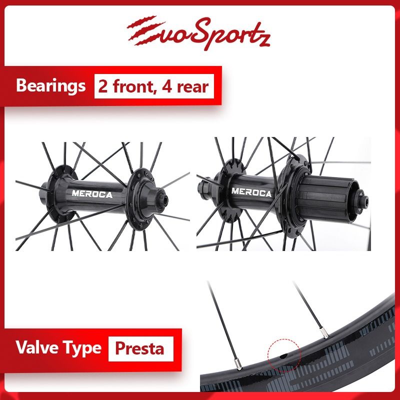Meroca Aluminium Wheelset | 700C Road Bike Wheel Rims, Sports Equipment ...