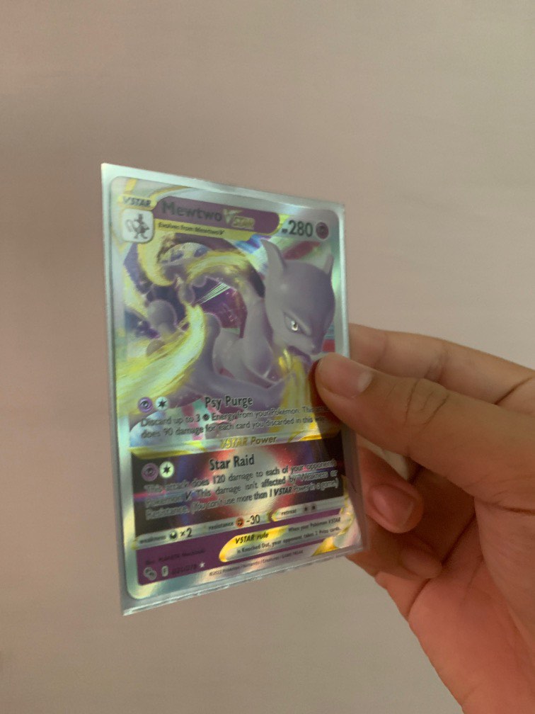 Mewtwo V star, Hobbies & Toys, Toys & Games on Carousell