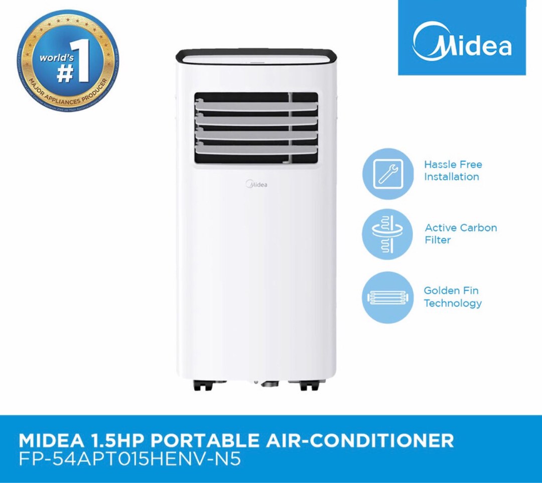 Midea Portable Aircon 1.5HP, TV & Home Appliances, Air Conditioning and ...