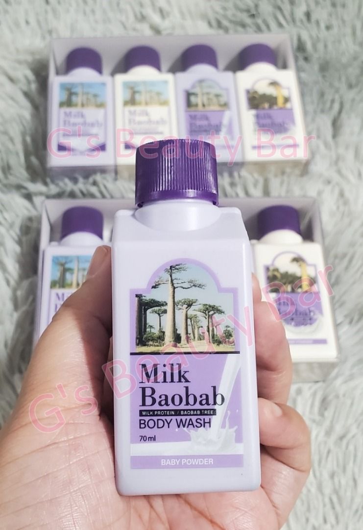 Milk Baobab Baby Powder Travel Kit (70mlX4) - Authentic Korean Skincare ...