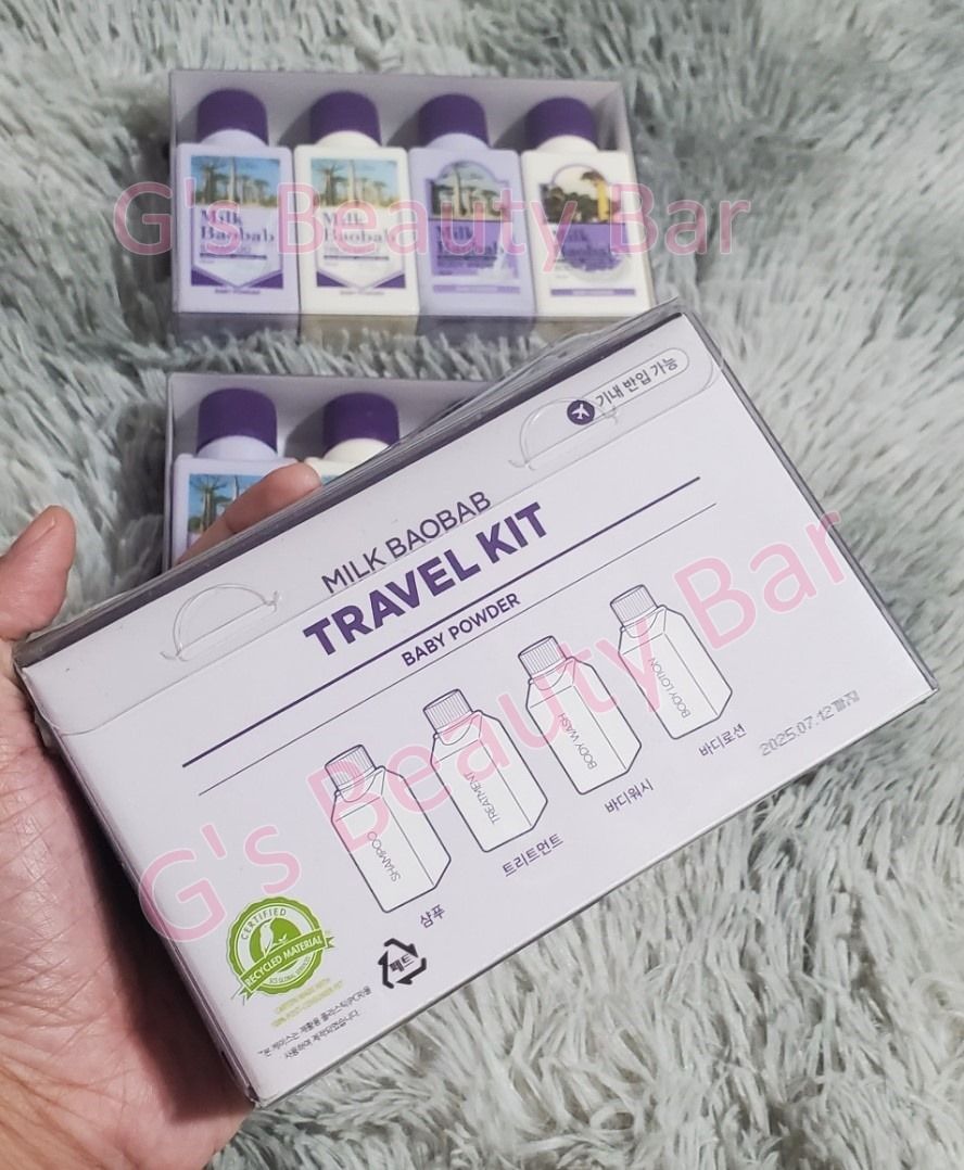 Milk Baobab Baby Powder Travel Kit (70mlX4) - Authentic Korean Skincare ...