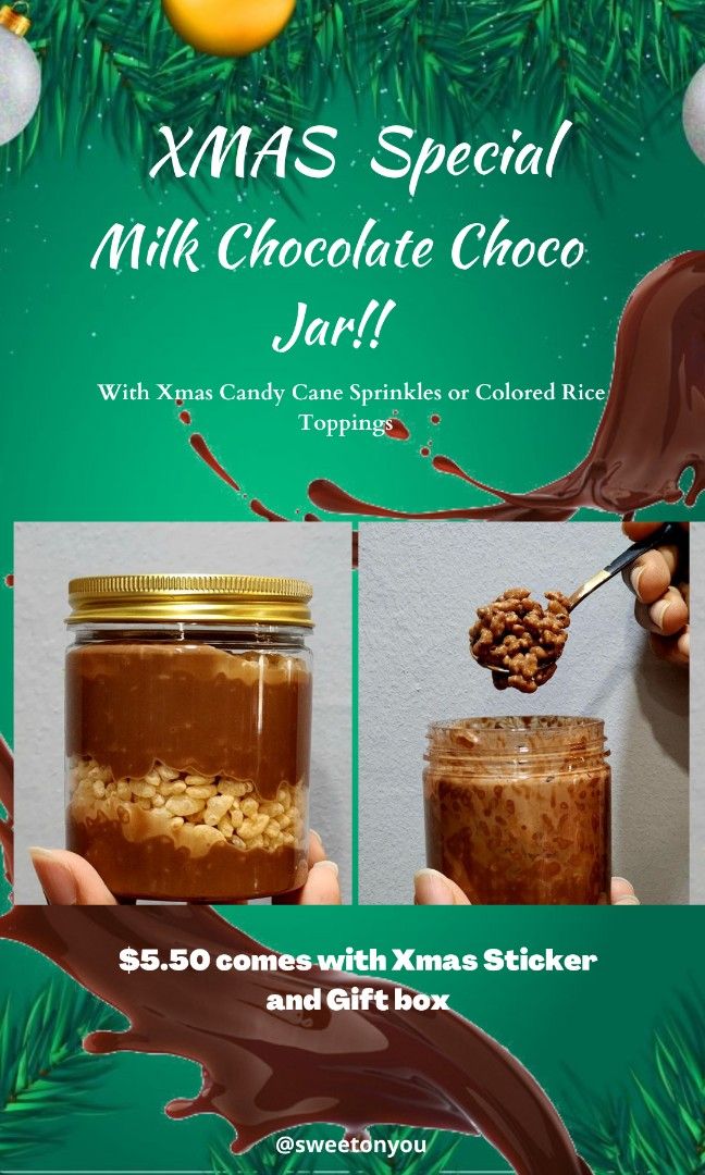 MILK Choco Jar, Food & Drinks, Homemade Bakes on Carousell