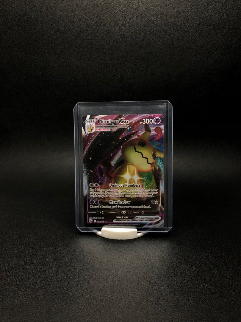 Mimikyu Vmax - Pokemon card, Hobbies & Toys, Toys & Games on Carousell