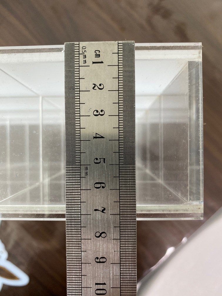 Muji transparent acrylic display case/ box, Furniture & Home Living ...