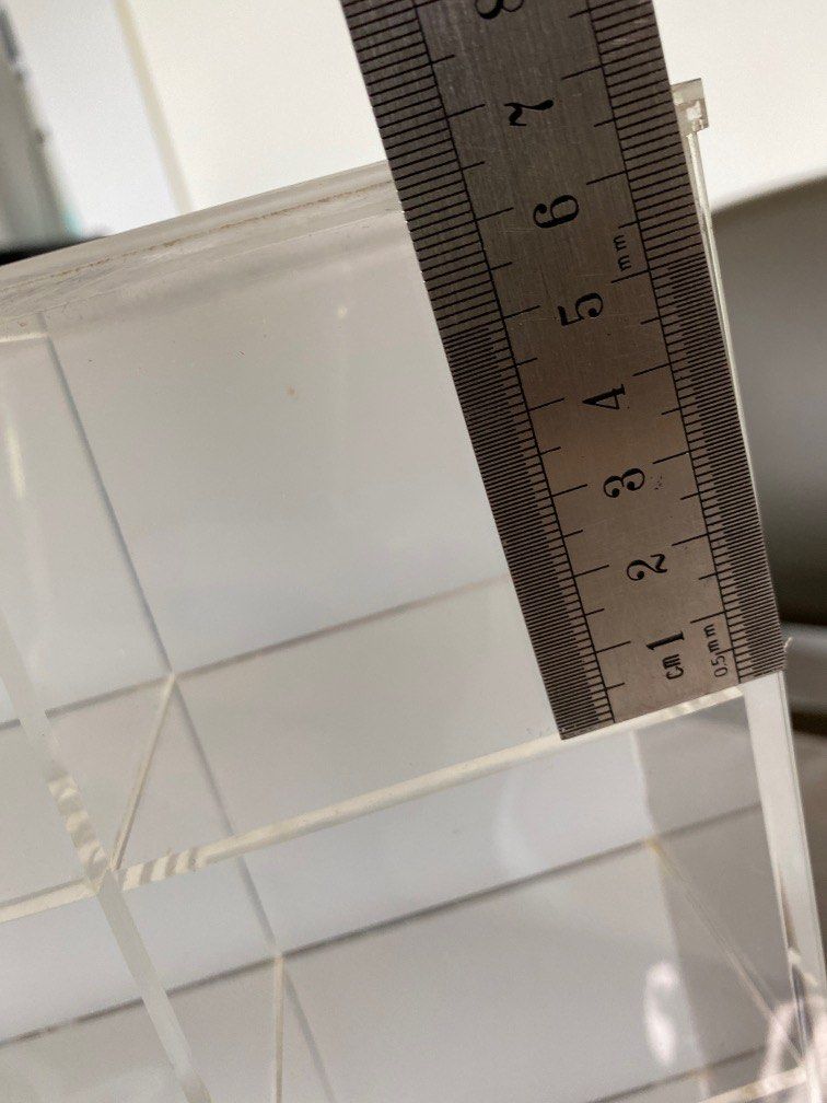 Muji transparent acrylic display case/ box, Furniture & Home Living ...