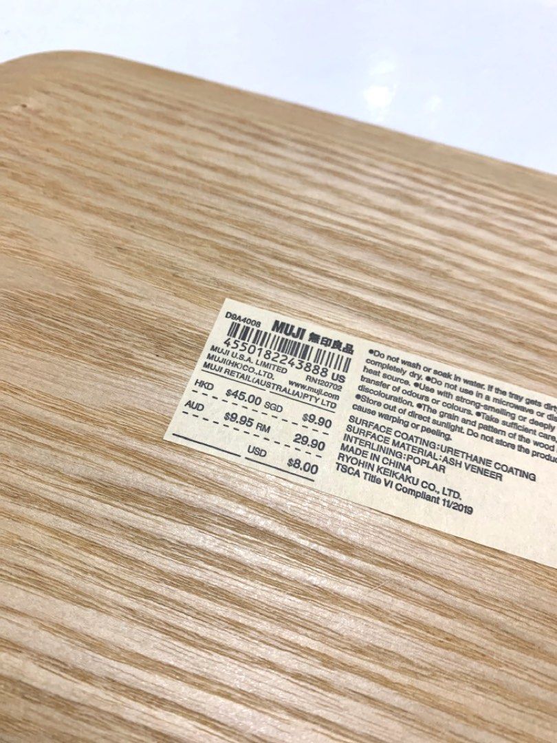 MUJI Wooden Tray, Furniture & Home Living, Home Decor, Vases ...