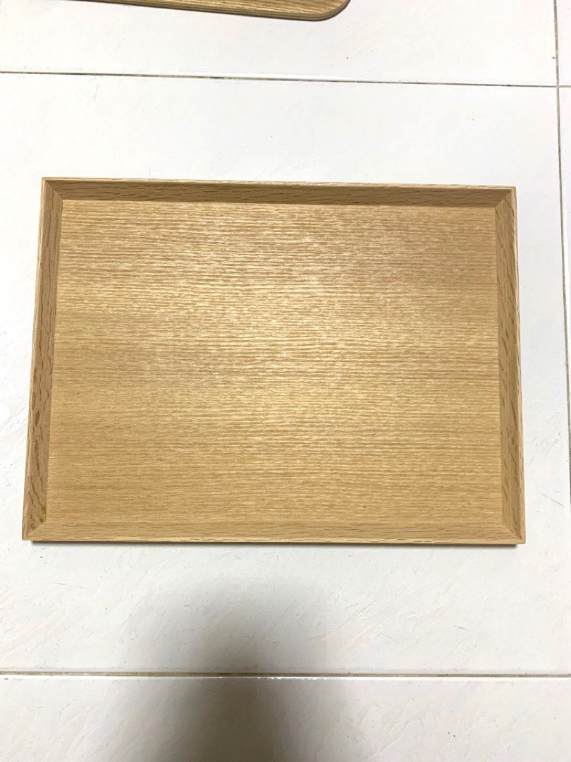 MUJI Wooden Tray Rectangle, Furniture & Home Living, Home Decor, Vases ...