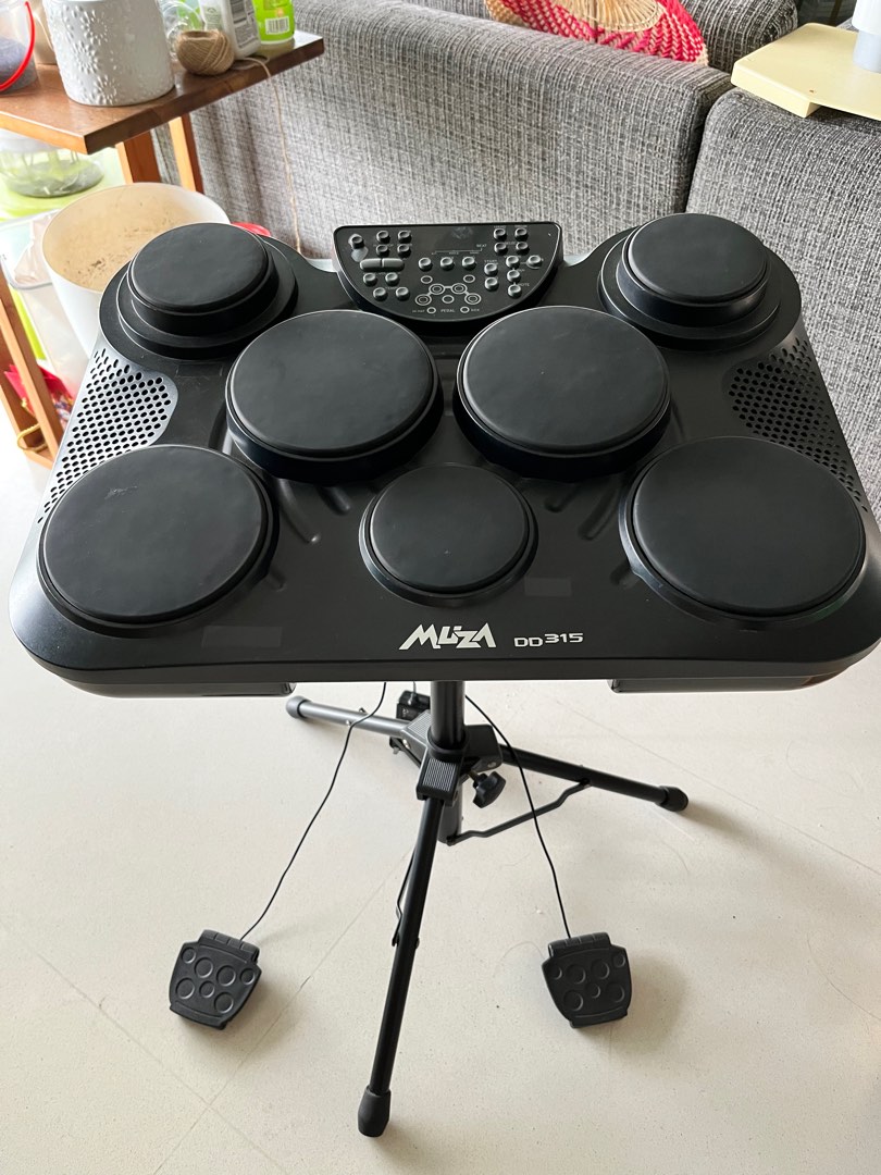 Muza DD315 drumset w stand, Hobbies & Toys, Music & Media, Musical ...
