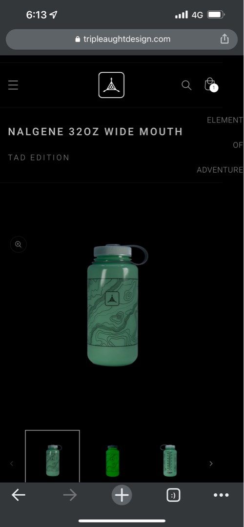 Nalgene Triple Aught Design Edition Glow in the Dark, Sports Equipment ...