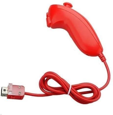 New Arrival! Red Nunchuck Controller Remote for Nintendo Wii Console ...