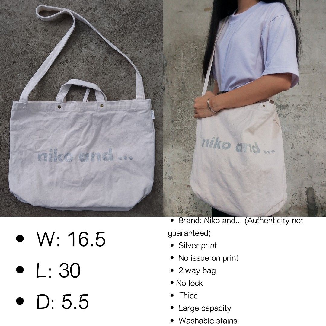 NIKO AND... tote bag, Women's Fashion, Bags & Wallets, Tote Bags on ...