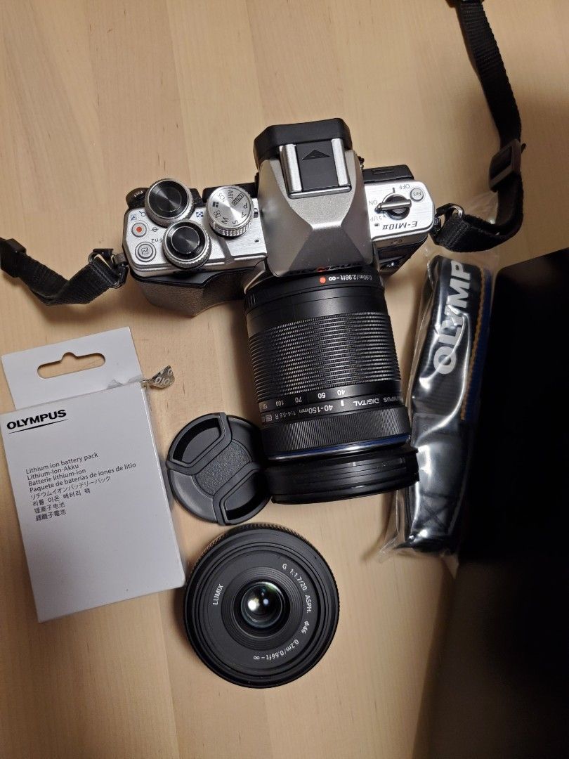 Olympus Em10 mk2 / E-m10 mk2 with 20mm prime and telephoto zoom, 攝影器材 ...