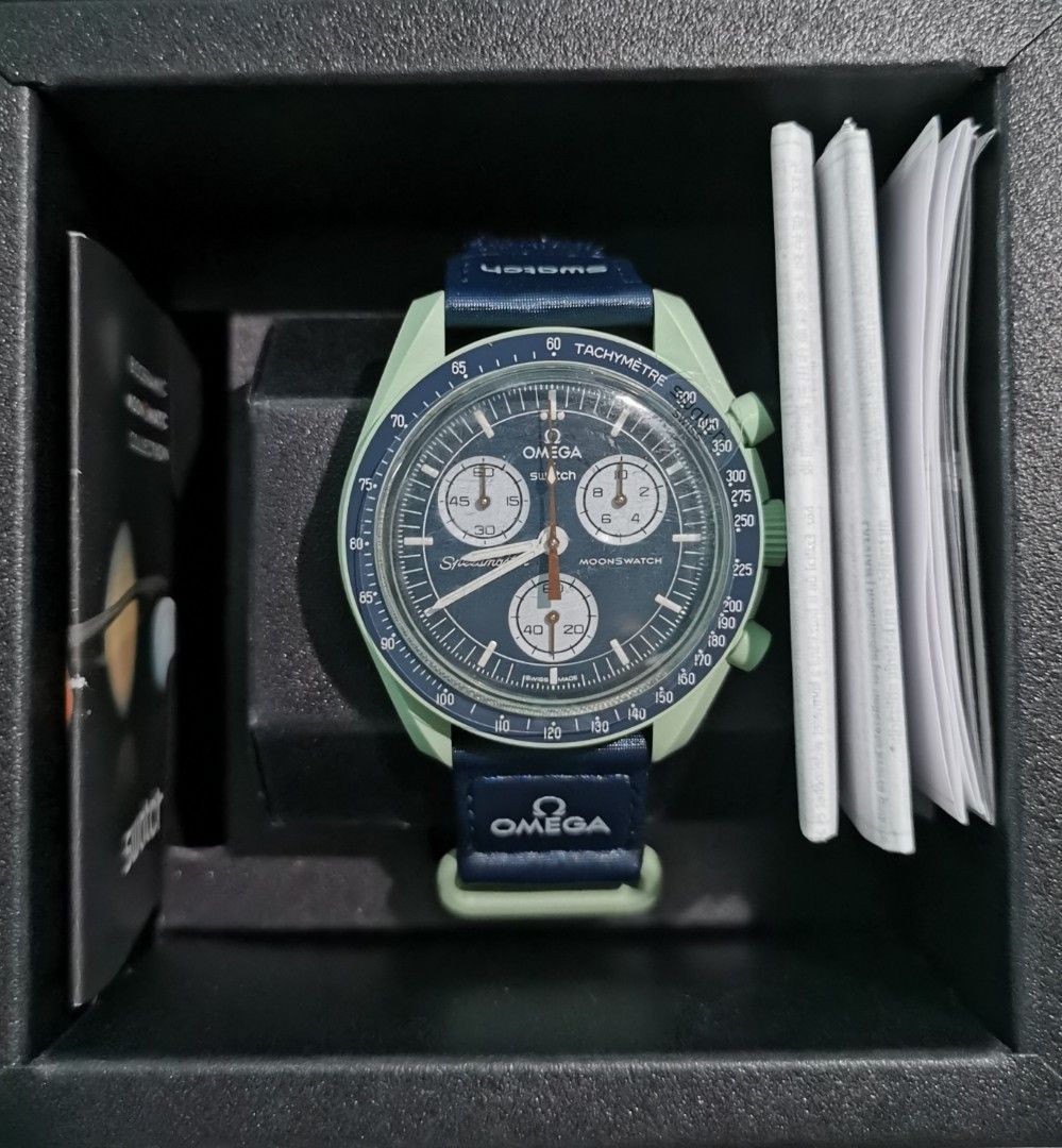 Omega Swatch Moonwatch Earth, Men's Fashion, Watches & Accessories ...