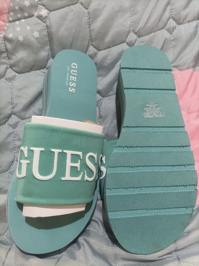 Original GUESS platform slide, Women's Fashion, Footwear, Flats ...