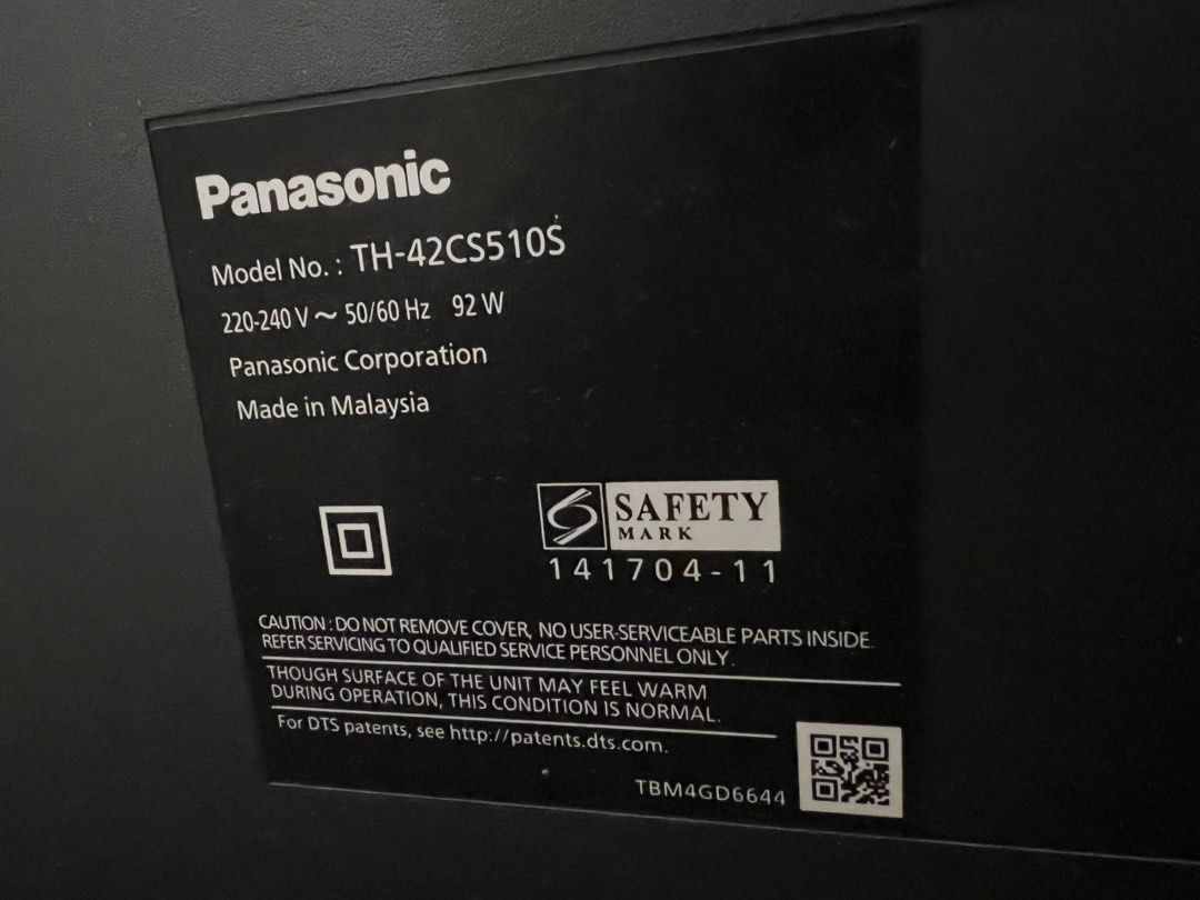 Panasonic Viera 42 inch Full HD Smart LED TV TH-42CS510S , TV & Home ...