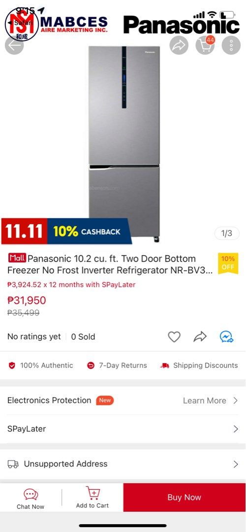 Panasonic Inverter Refrigerator, TV & Home Appliances, Kitchen ...